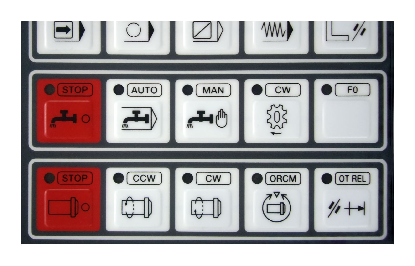 Membrane FANUC Lathe Control Operation Panel