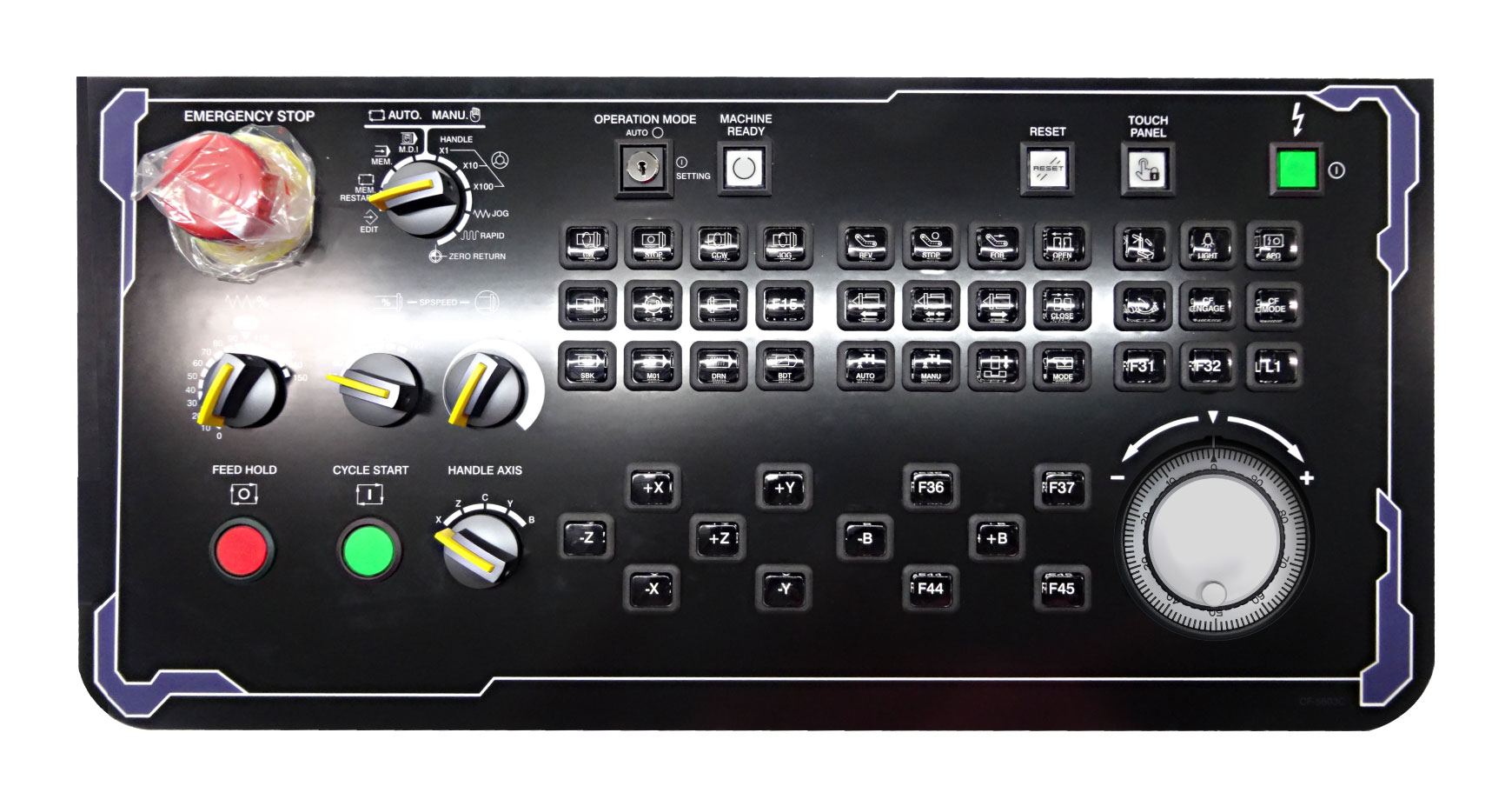 New Transparent Button CNC-Processing Center Operator Panel