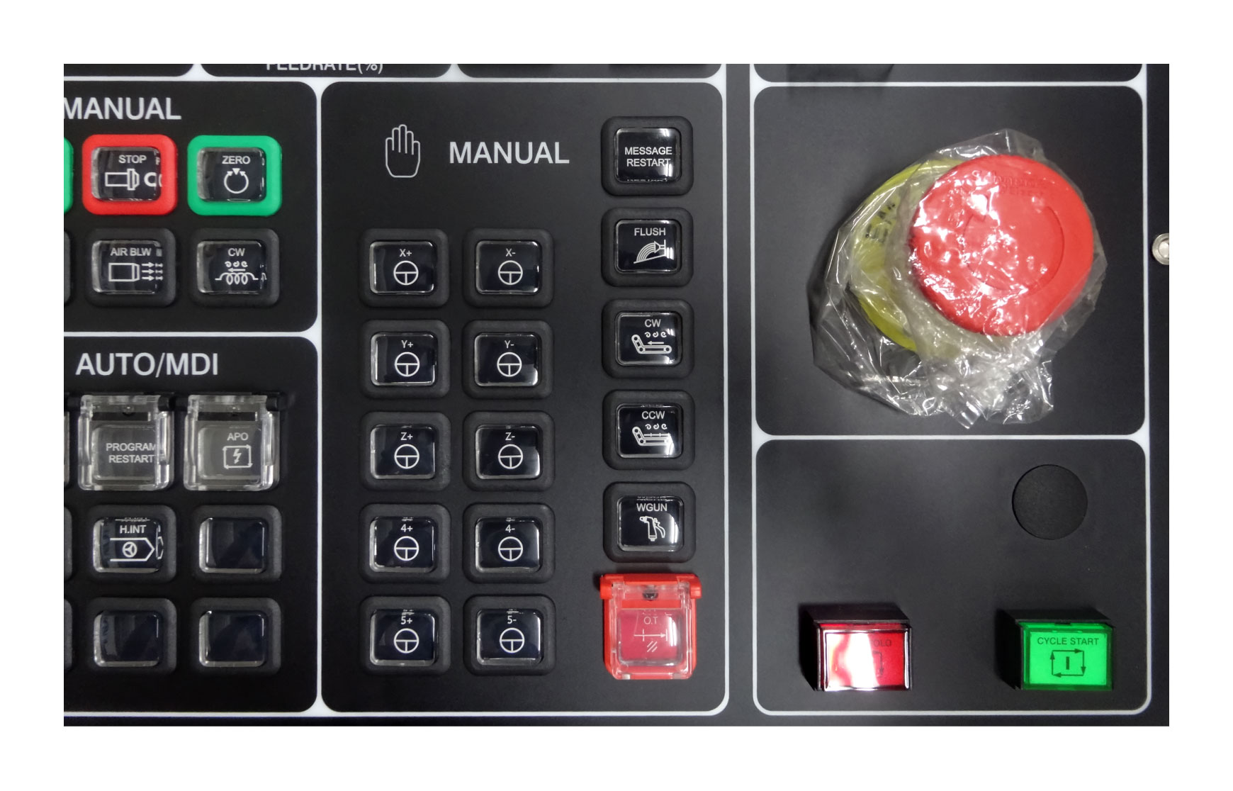 New Transparent Button CNC Machining Center Operator Panel