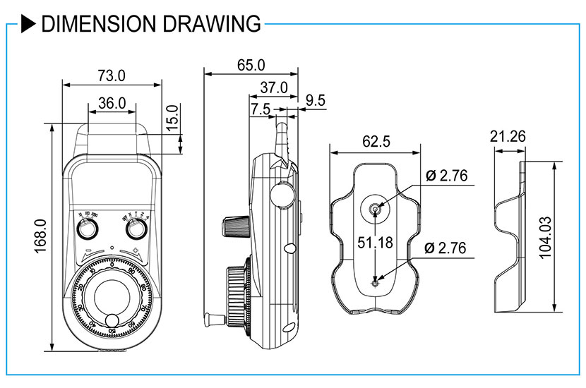 Standard CNC MPG Pendant Handwheel